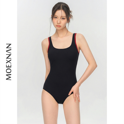 女连体三角泳衣美背小胸显瘦温泉