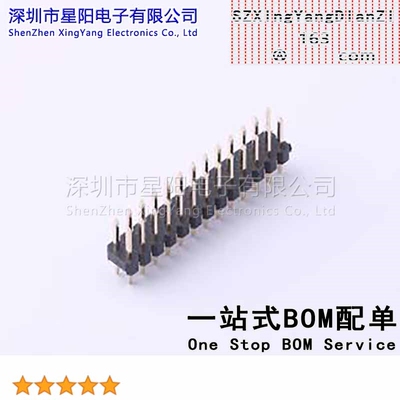 X6521WV-2x13H-C60D30 2.54mm 2x13P直插 方针 高镀金 抗氧化 排