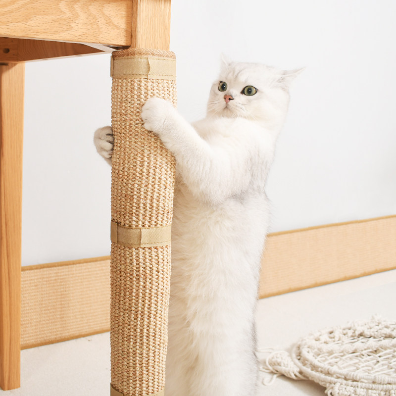 绑桌腿剑麻猫抓板耐磨耐抓不掉屑猫抓柱磨爪神器防抓猫咪用品藤编