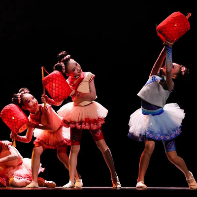 速发儿童风庆灯笼中国风舞蹈服十二届小荷出采灯火儿童演喜舞蹈表