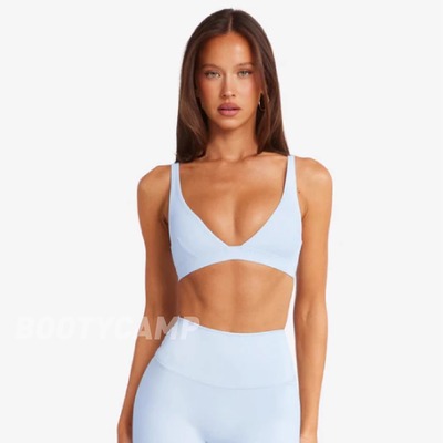 *csb背心叠穿V领运动内衣ice冰蓝