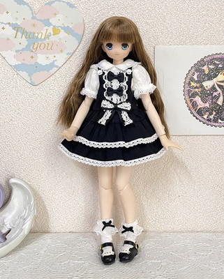 Azone blythe 6分特体古早风娃衣 蕾丝吊带裙