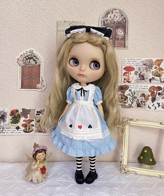 blythe ob24 Azone 6分特体爱丽丝女仆套装娃衣