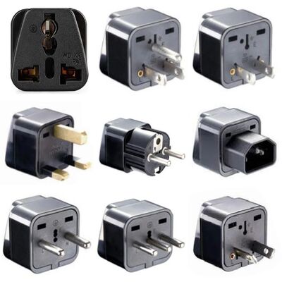 Adaptador de viaje universal, convertidor de enchufe, AU, Re