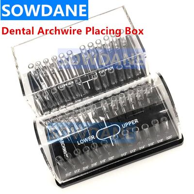 Caja de arco redonda o Rectangular para ortodoncia Dental, d