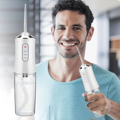 Irrigador oral sem fio portátil com 4 bicos, fio dental rec