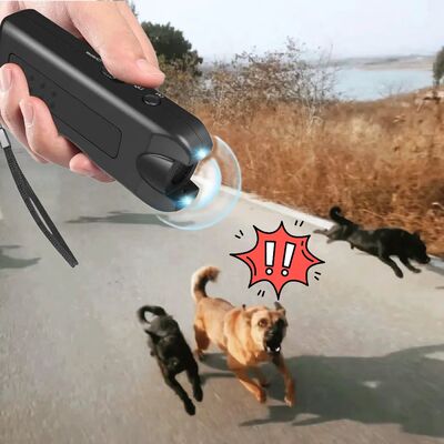 Repelente electrónico portátil para perros, repelente ultr