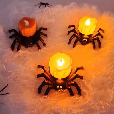 Flameless Halloween LED Candle Lights, Lampada Eletr?nica, A