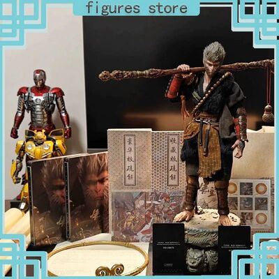Figura de a??o Wukong para crian?as, macaco preto, decora??o