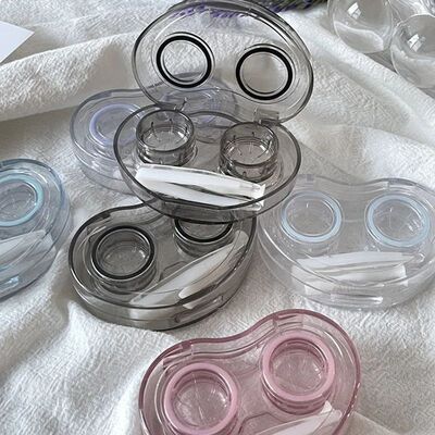 Lentes Caixa para Mulher, Transparente, Recipientes de Armaz