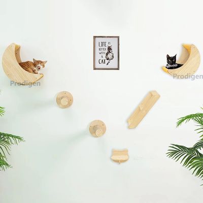 Camas de rede montadas na parede para gatos, Prateleira de e