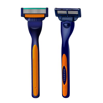 Cuchillas de afeitar de acero inoxidable para hombre, afeita