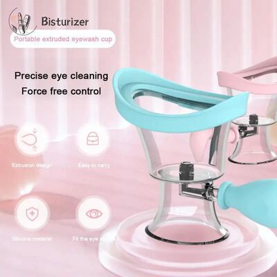 Reutilizável Silicone Eye Wash Cup, Eye Cleaning Tool, Soft