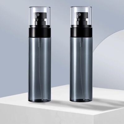 2 pieces of 30/60/80/100/120ml spray bottles, black plastic