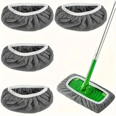 4PCS Household Mop Replaceable Cloth Cover Multifunctional W