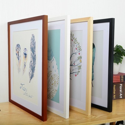 A A Wooden Frame Black White Color Photo Frames for Wall Ar