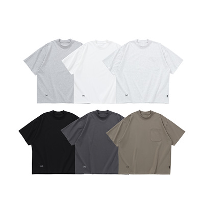 NESSTTU 26SS日系休闲百搭宽松基础SORONA透气索罗娜口袋短袖T恤