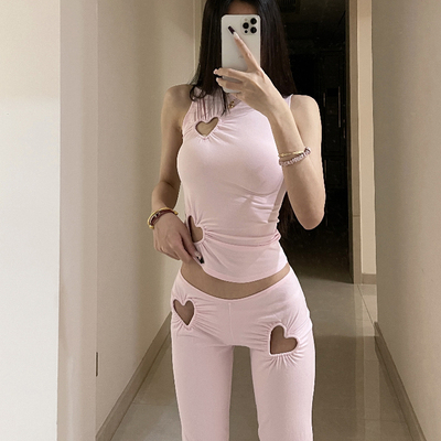 【消烦局长】「季节限定」卡戴珊Cotton情人节不规则爱心背心上衣