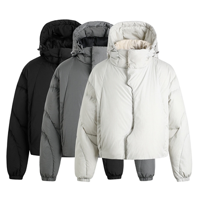 GOSNACE金属异形连帽羽绒服