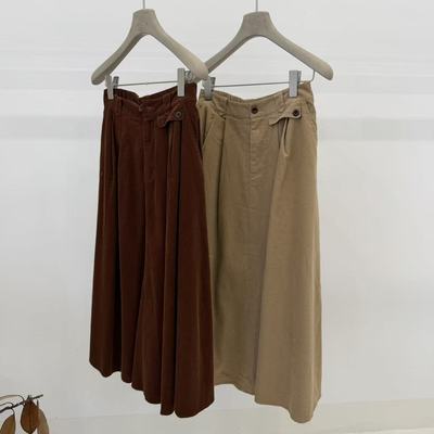 【清仓no退no换】灯芯绒半身裙7257