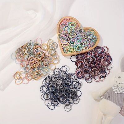 95pcs Girls Colorful Hair Bands Set Elastic Rubber Band Pony