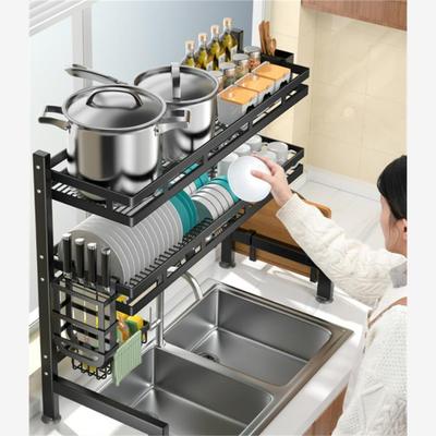 Over The Sink Dish Drying Rack, DraineHTZr with Utensil Spon