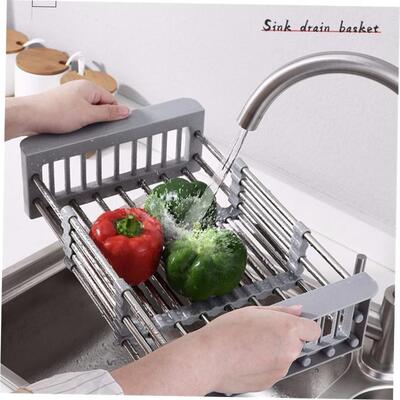 Kitchen sink racks stainless steel dish drain rack drying
