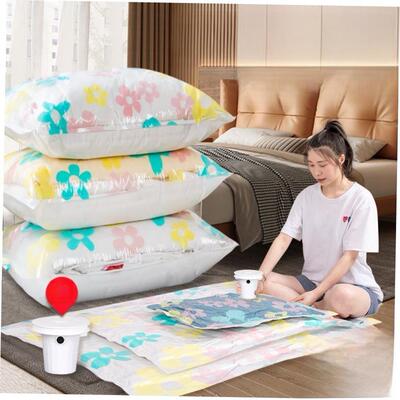 vacuum bags clothes storage plastic bag sealing pump travel