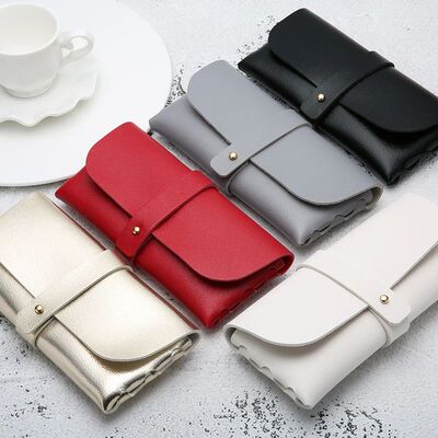 Glasses Case Women Leather Soft Glasses Bag Fashion Portable