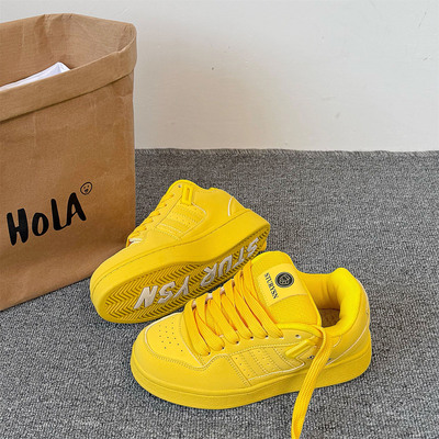 港风小众原创金色海岸厚底面包鞋