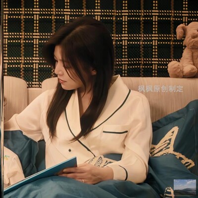亲爱的仇敌陈妍希陈凯西同款睡衣女春夏季丝绸长袖开衫家居服套装