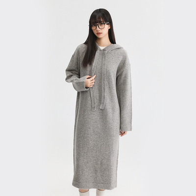 秋冬复古慵懒系针织连衣裙