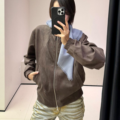 Roaring Wild  26SS 棕色立领短夹克 老虎上上山 买手店