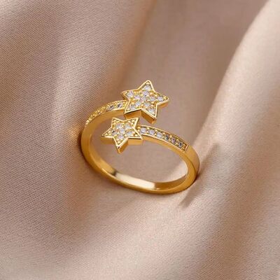 Wedding Aesthetic Jewelry Shiny Zircon Stars Men's and