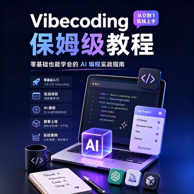 Vibecoding零基础AI编程实战教程项目开发部署上线保姆级电子版