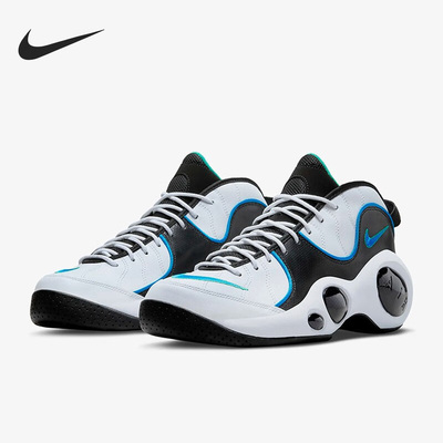 Nike/耐克正品男士皮革防滑耐磨轻便中帮篮球鞋DM0524-100