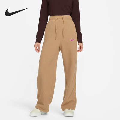 Nike/耐克正品秋冬新款女子宽松摇粒绒阔腿长裤DV4362-258