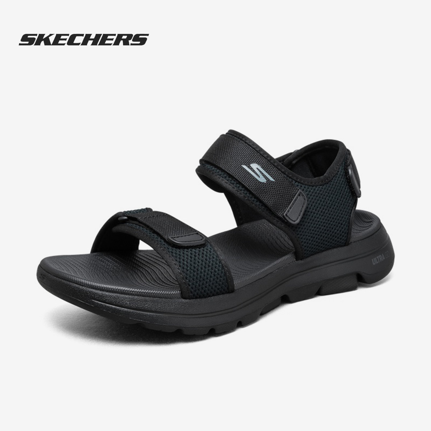Skechers/斯凯奇正品Go Walk 5 Sandal 男子运动魔术贴沙滩凉鞋