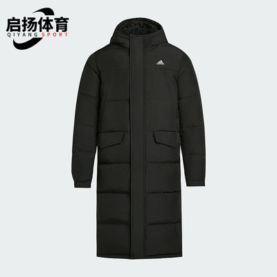 Adidas/阿迪达斯正品冬季男女连帽保暖长款运动休闲羽绒服KF6748