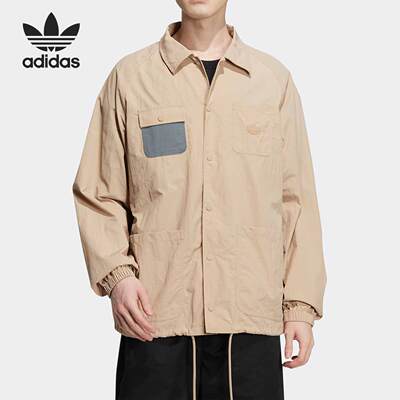 阿迪达斯三叶草男女宽松夹克外套