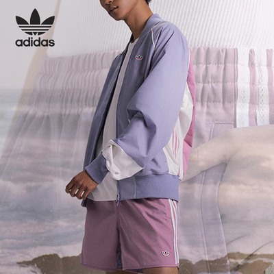Adidas/阿迪达斯官方正品三叶草男女同款潮流拉链夹克外套IY6519