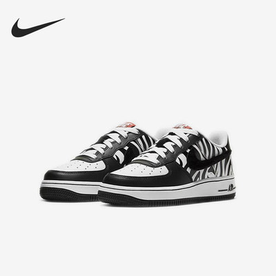 Nike耐克正品Air Force 1大童低帮减震防滑舒适板鞋CU4687-100
