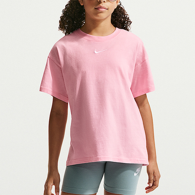 Nike/耐克正品Sportswear大童宽松圆领刺绣柔软短袖T恤FZ5539-690