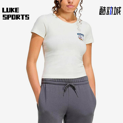 Adidas/阿迪达斯正品圆领运动套头短袖T恤新款短袖T恤KC8604
