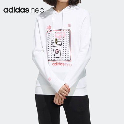 Adidas/阿迪达斯正品 NEO新款女子时尚休闲运动套头衫卫衣 GE4291