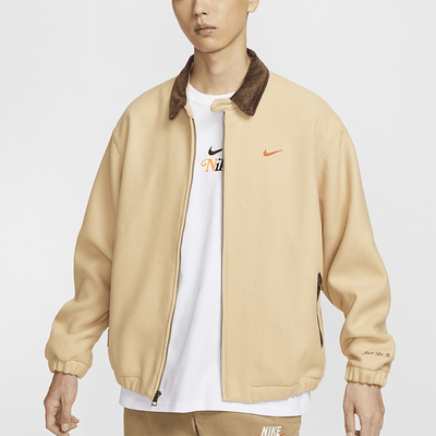 耐克男士梭织工装简约翻领夹克
