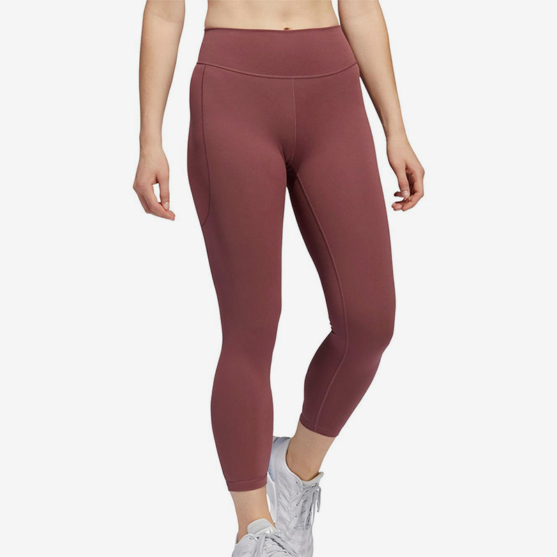 Adidas/阿迪达斯正品新款女士瑜伽高腰修身经典运动长裤HD4429