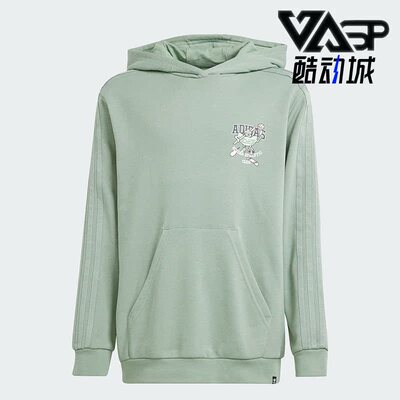 阿迪达斯三叶草大童连帽卫衣