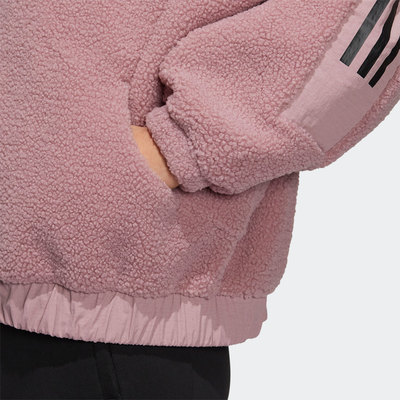 Adidas/阿迪达斯官方正品女子舒适立领拉链运动休闲外套 HM7457