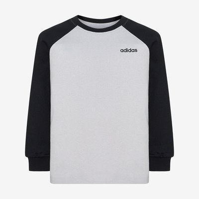 Adidas阿迪达斯正品儿童拼接撞色宽松套头长袖运动帽子LI7246